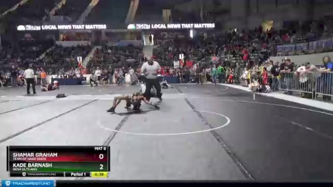 58 lbs Cons. Round 3 - Kade Barnash, Irish Outlaws vs Shamar Graham ...
