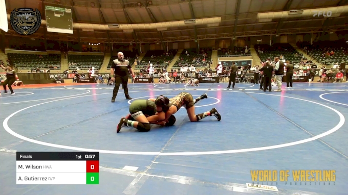 115 lbs Final - Mckenna Wilson, HURRICANE WRESTLING ACADEMY vs Aubree ...