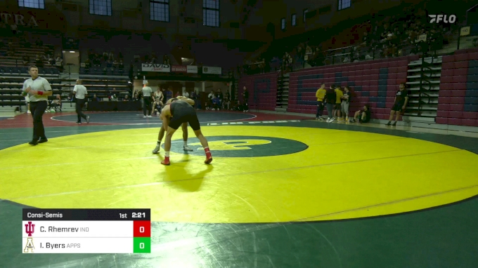 141 lbs Consolation - Cole Rhemrev, Indiana vs Isaac Byers, Appalachian ...