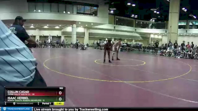 182 lbs Round 2 (10 Team) - Isaac Herbel, North Dakota Border Brawlers ...