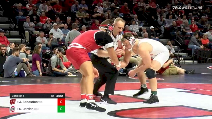 184 lbs Consolation - Johnny Sebastian, Wisconsin vs Rocky Jordan, Ohio ...