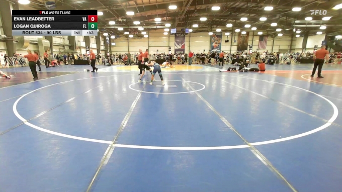 90 lbs Consi Of 32 #2 - Evan Leadbetter, VA vs Logan Quiroga, FL