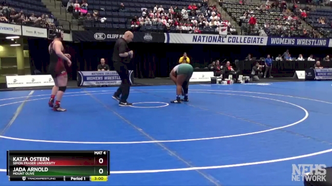 191 lbs Champ. Round 2 - Jada Arnold, Mount Olive vs Katja Osteen ...