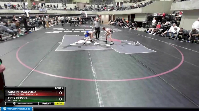 106 lbs Quarterfinals (8 Team) - Austin Hagevold, Marian Central ...