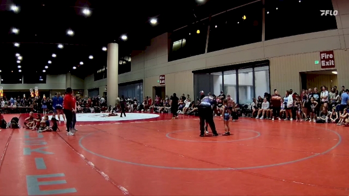 48 lbs Quarterfinals (8 Team) - Isla Baker, AR- 15 Pink vs Mercy Kelly ...