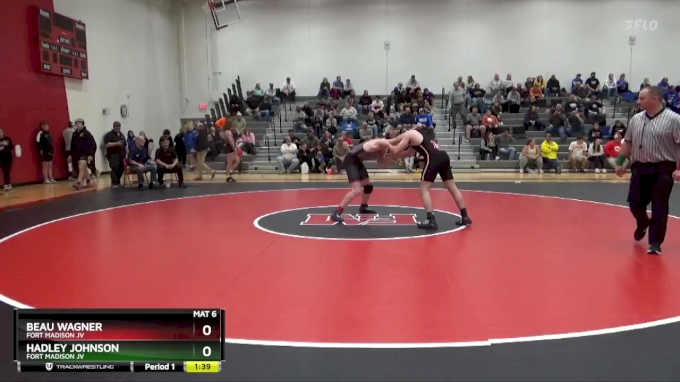 165 lbs Round 2 - Beau Wagner, Fort Madison JV vs Hadley Johnson, Fort ...