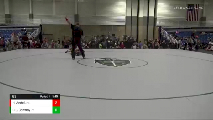 163 lbs Champ. Round 2 - Luke Conway, St Xavier vs Hunter Andel, James ...