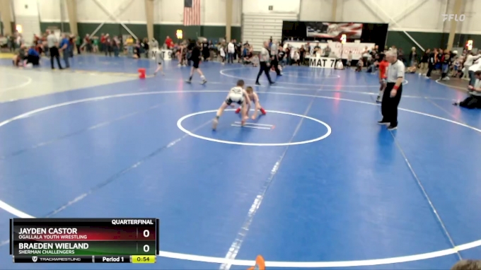 73 lbs Quarterfinal - Jayden Castor, Ogallala Youth Wrestling vs ...