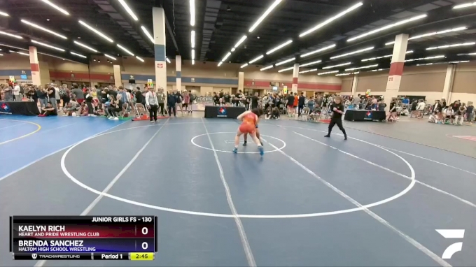 130 lbs Cons. Round 3 - Kaelyn Rich, Heart And Pride Wrestling Club vs ...