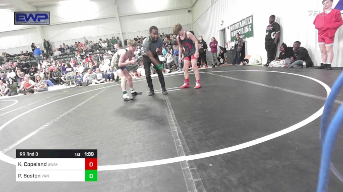 96-100 lbs Rr Rnd 3 - Kacen Copeland, Spartan Wrestling Fort Smith vs ...