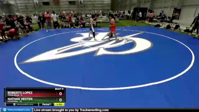 126 lbs Round 2 (6 Team) - Roberto Lopez, Texas Blue vs Nathan Hester ...