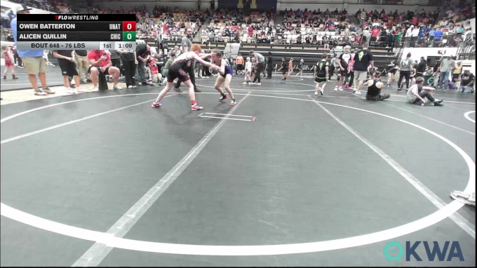 76 lbs Rr Rnd 3 - Owen Batterton, Unattached vs Alicen Quillin ...