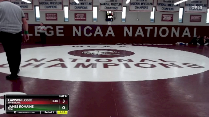 174 lbs Cons. Round 2 - Lawson Losee, Upper Iowa vs James Romaine, TCNJ