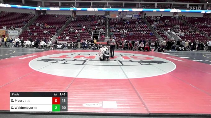 160 lbs Final - Devon Magro, Bishop McCort vs Cael Weidemoyer, Faith ...