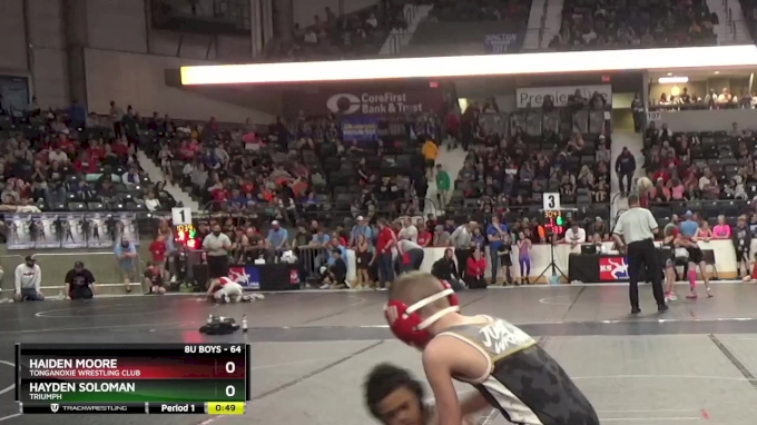 64 lbs Cons. Semi - Haiden Moore, Tonganoxie Wrestling Club vs Hayden ...
