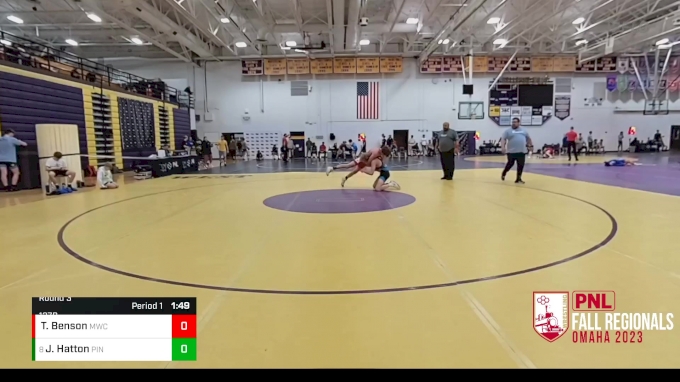127B Round 3 - Jackson Hatton, PINnacle Wrestling vs Teagan Benson, MWC ...