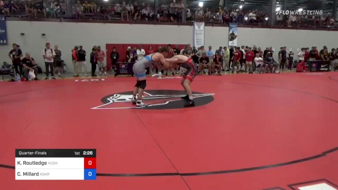 74 kg Quarterfinal - Kody Routledge, Husky Wrestling Club vs Charlie ...