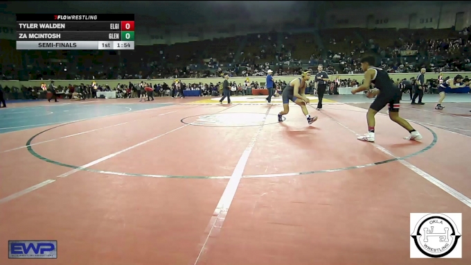 140 lbs Semifinal - Tyler Walden, Elgin Wrestling vs Za Mcintosh ...