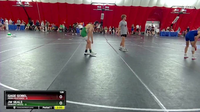 126 lbs Quarters & Wb (16 Team) - Gage Gobel, Mora Mustangs vs JW Seals ...