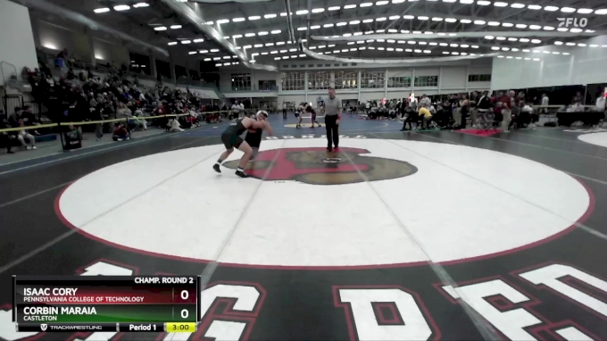 184 lbs Champ. Round 2 - Corbin Maraia, Castleton vs Isaac Cory ...