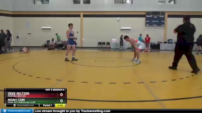 138 lbs 1st Place Match - Zeke Seltzer, Fighting Irish WC vs Noah Cain ...