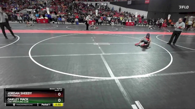 69 lbs Champ. Round 1 - Jordan Sheedy, Hortonville vs Oakley Mack, Lodi ...