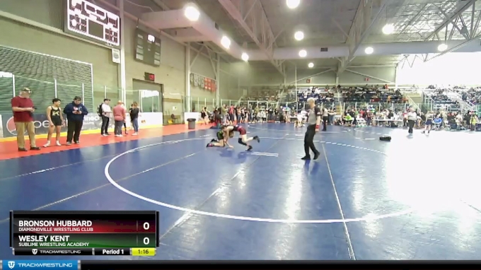107 lbs Quarterfinal - Bronson Hubbard, Diamondville Wrestling Club vs ...