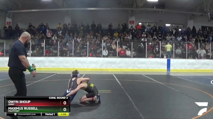 90 lbs Cons. Round 2 - Owyn Shoup, GAWC vs Maximus Russell, Fruitport