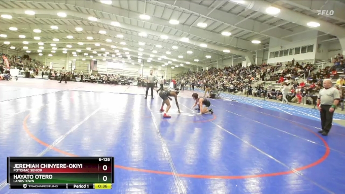 6-126 lbs Cons. Round 2 - Jeremiah Chinyere-Okiyi, Potomac Senior vs ...