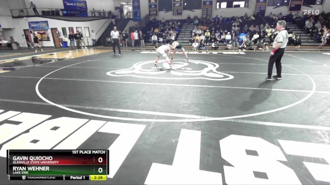 133 lbs 1st Place Match - Gavin Quiocho, Glenville State University vs ...