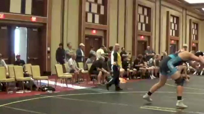 220 lbs Round 4 (6 Team) - Justin Perry, Steel Valley Black vs George ...