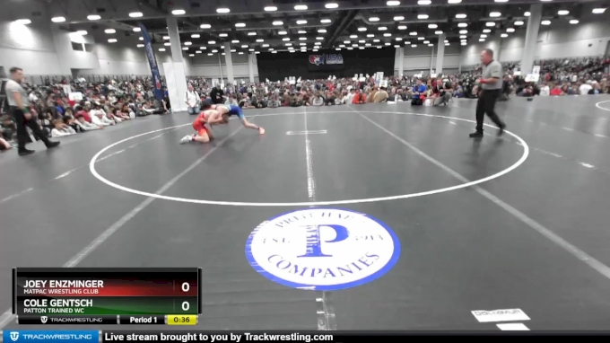 126 lbs Cons. Round 2 - Cole Gentsch, Patton Trained WC vs Joey ...