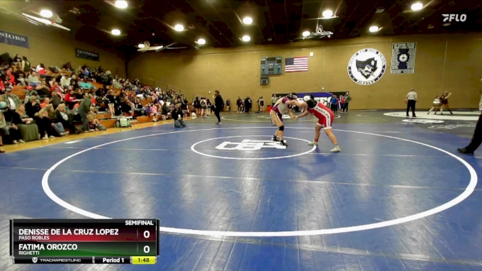 190 lbs Semifinal - Denisse De La Cruz Lopez, Paso Robles vs Fatima ...
