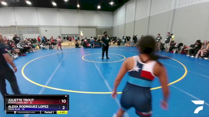 106 lbs Round 3 (8 Team) - Jayleah Pletz, Pennsylvania Red vs Carly ...