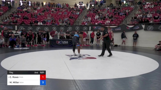 71 kg Semis - Cooper Rowe, Pinnacle Wrestling Club vs Melvin Miller ...