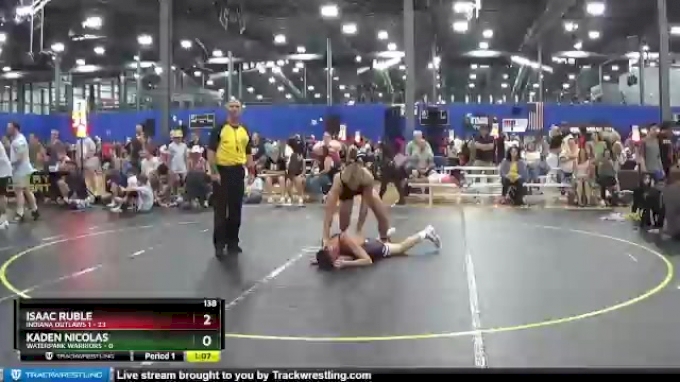 138 lbs Round 4 (6 Team) - Kaden Nicolas, Waterpark Warriors vs Isaac ...
