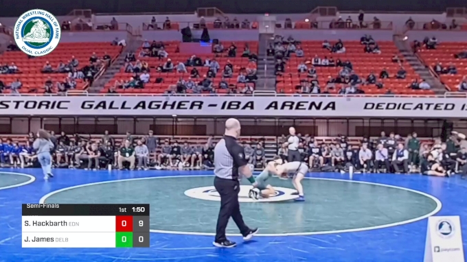 113 lbs Semifinal - Sawyer Hackbarth, Edmond North vs Jayden James ...