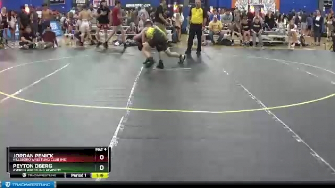 130 lbs Champ. Round 1 - Peyton Oberg, Askren Wrestling Academy vs ...