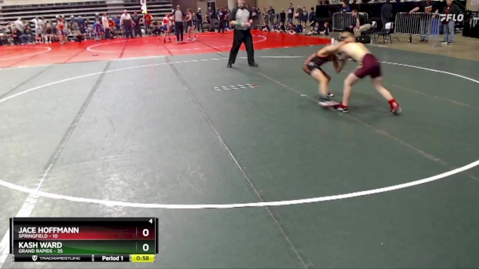 93 lbs Quarterfinals (8 Team) - Jace Hoffmann, Springfield vs Kash Ward ...