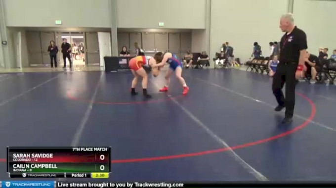 132 lbs Placement Matches (8 Team) - Sarah Savidge, Colorado vs Cailin ...