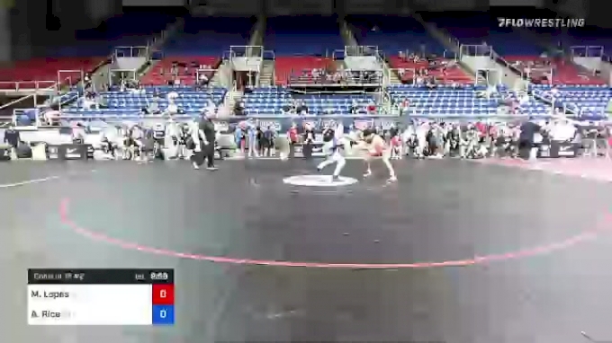 132 lbs Consi Of 16 #2 - Matthew Lopes, New Jersey vs Ayson Rice, South ...