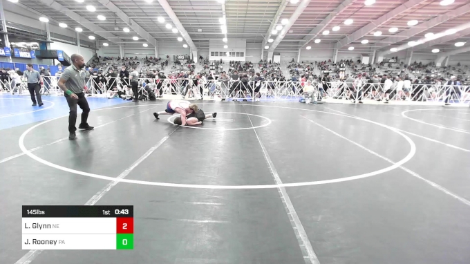 145 lbs Consi Of 64 #1 - Logan Glynn, NE vs Jayden Rooney, PA