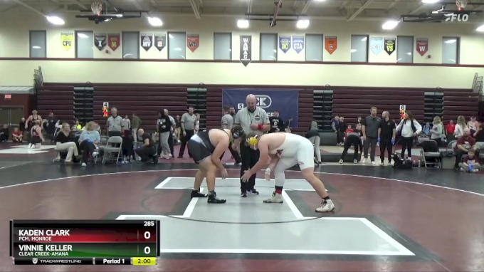 285 lbs 1st Place Match - Vinnie Keller, Clear Creek-Amana vs Kaden ...