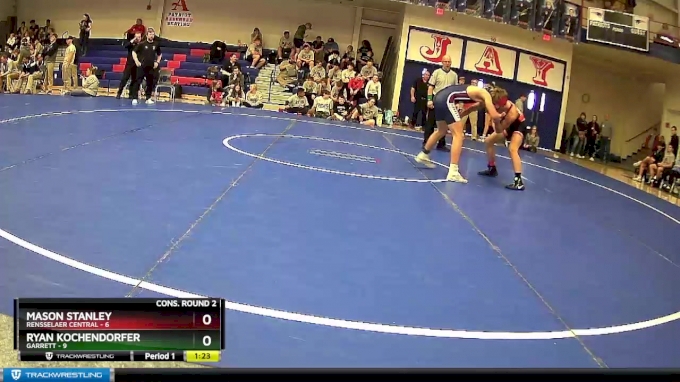 132 lbs Semis & Wb (16 Team) - Caleb Oliver, Rensselaer Central vs Xavier Nusbaum, Garrett