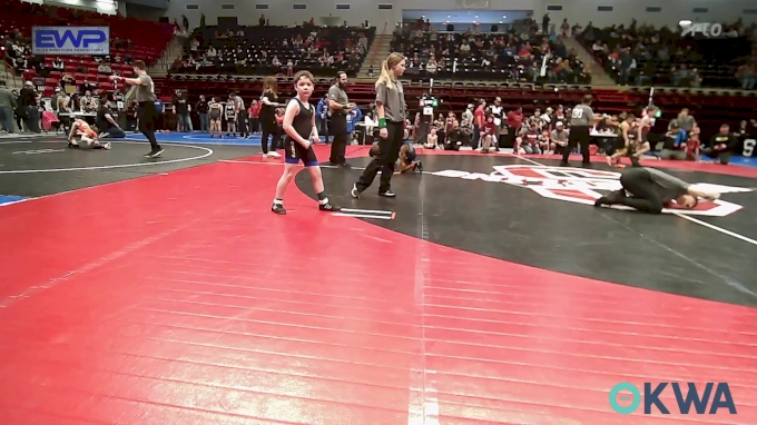 64 lbs Quarterfinal - Mikah Amani, HURRICANE WRESTLING ACADEMY vs Riley ...