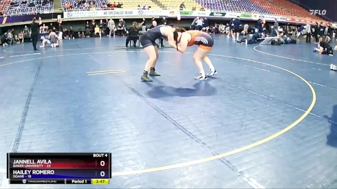 191 lbs Placement (4 Team) - Jannell Avila, Baker University vs Hailey ...