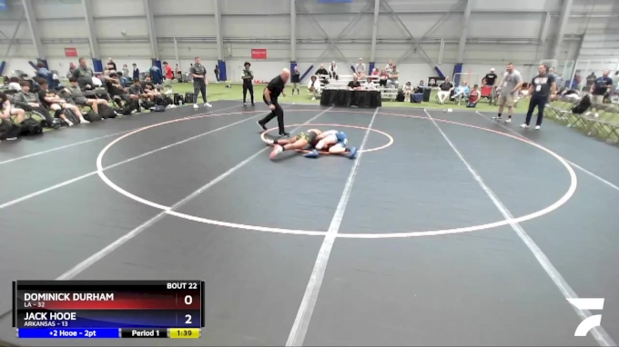 106 lbs 2nd Wrestleback (16 Team) - Dominick Durham, LA vs Jack Hooe ...