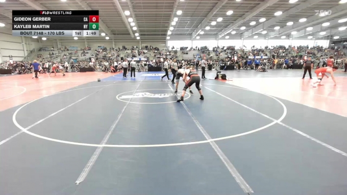 170 lbs Round Of 128 - Gideon Gerber, CA vs Kayleb Martin, NY