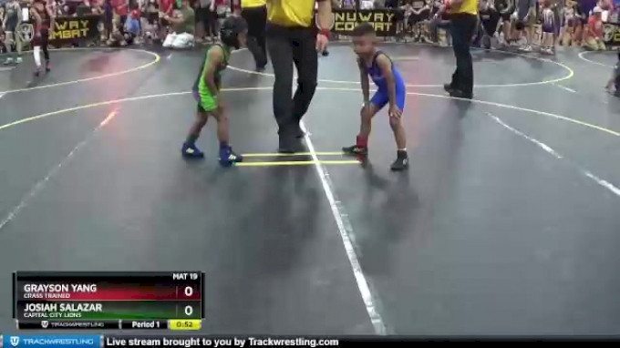 38 lbs Round 1 - Grayson Yang, Crass Trained vs Josiah Salazar, CAPITAL ...