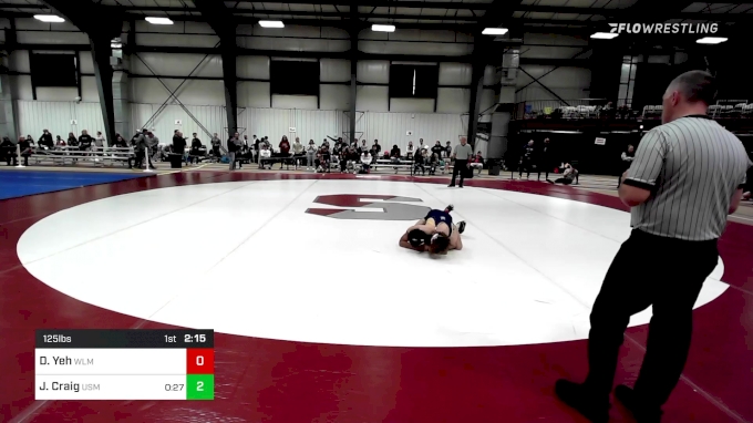 125 lbs Final - David Yeh, Williams vs Jake Craig, Southern Maine